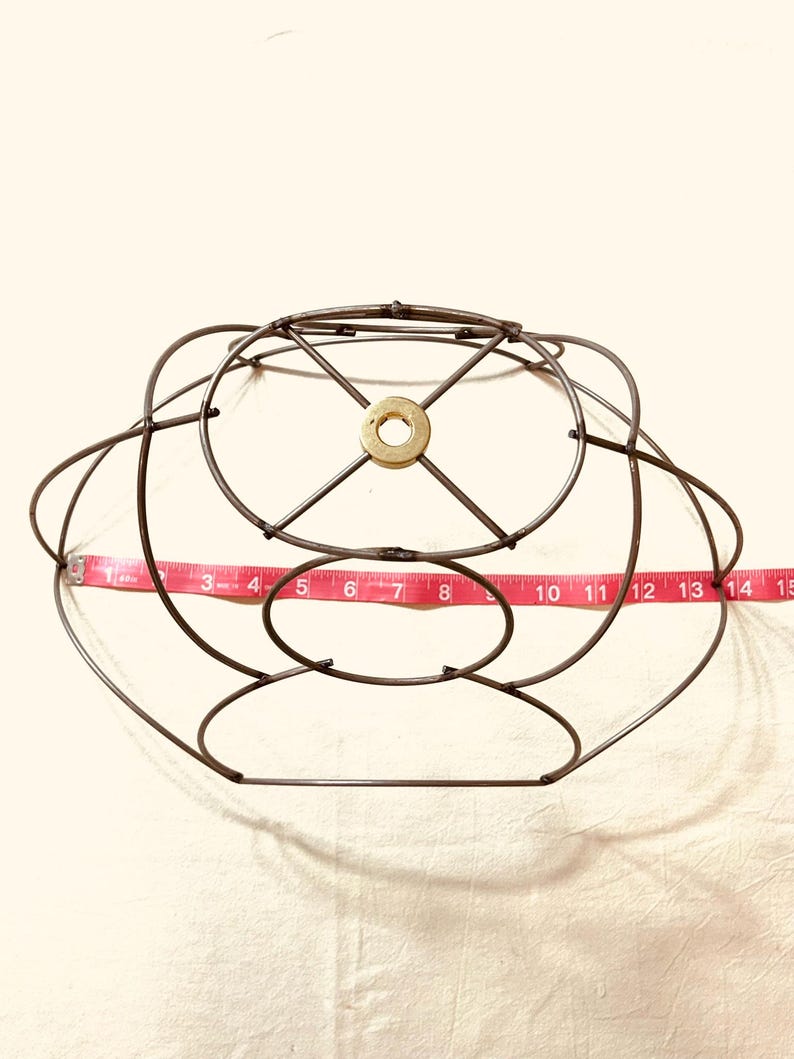 Set of 2 DIY Wire Lampshade Frames - Vintage & Decorative Metal Frames ...