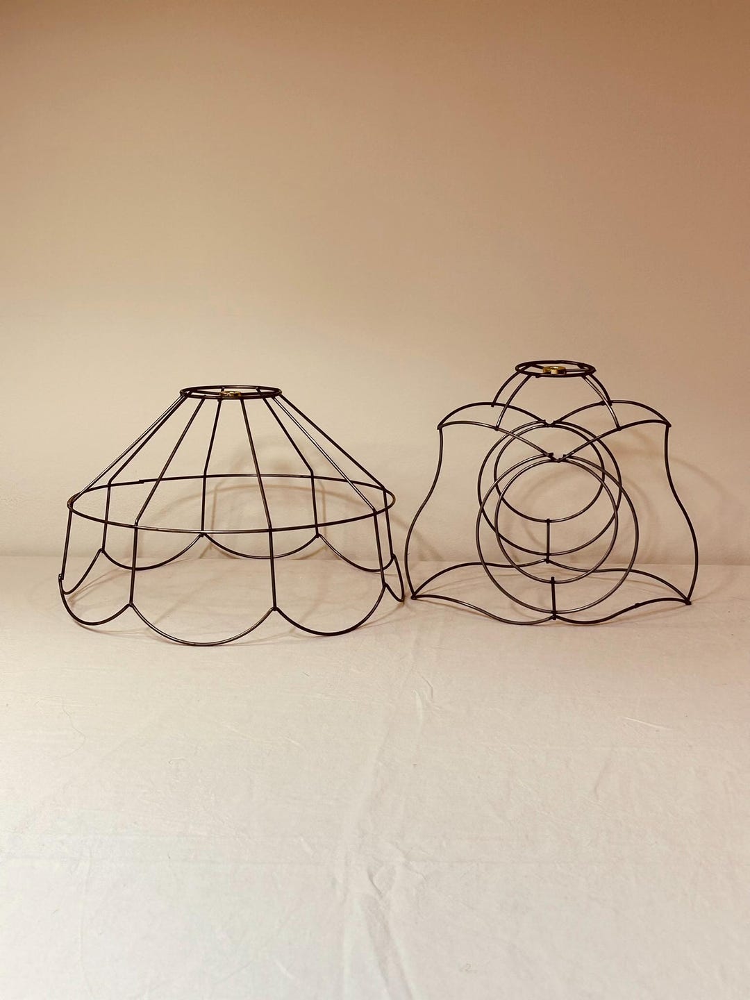 Victorian Style Lampshade Skeleton Wireframe Base Handmade Wire Frame ...