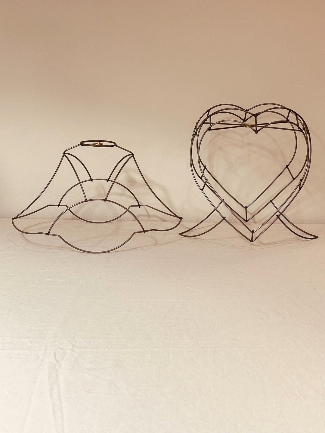 Victorian Style Lampshade Skeleton Wireframe Base - Handmade Wire Frame ...