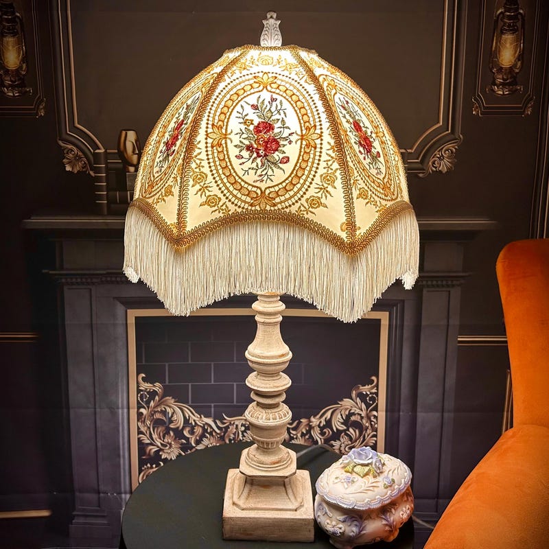 Embroidered Lamp Shade - Etsy