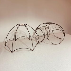 Victorian Style Lampshade Skeleton Wireframe Base Handmade Wire Frame ...