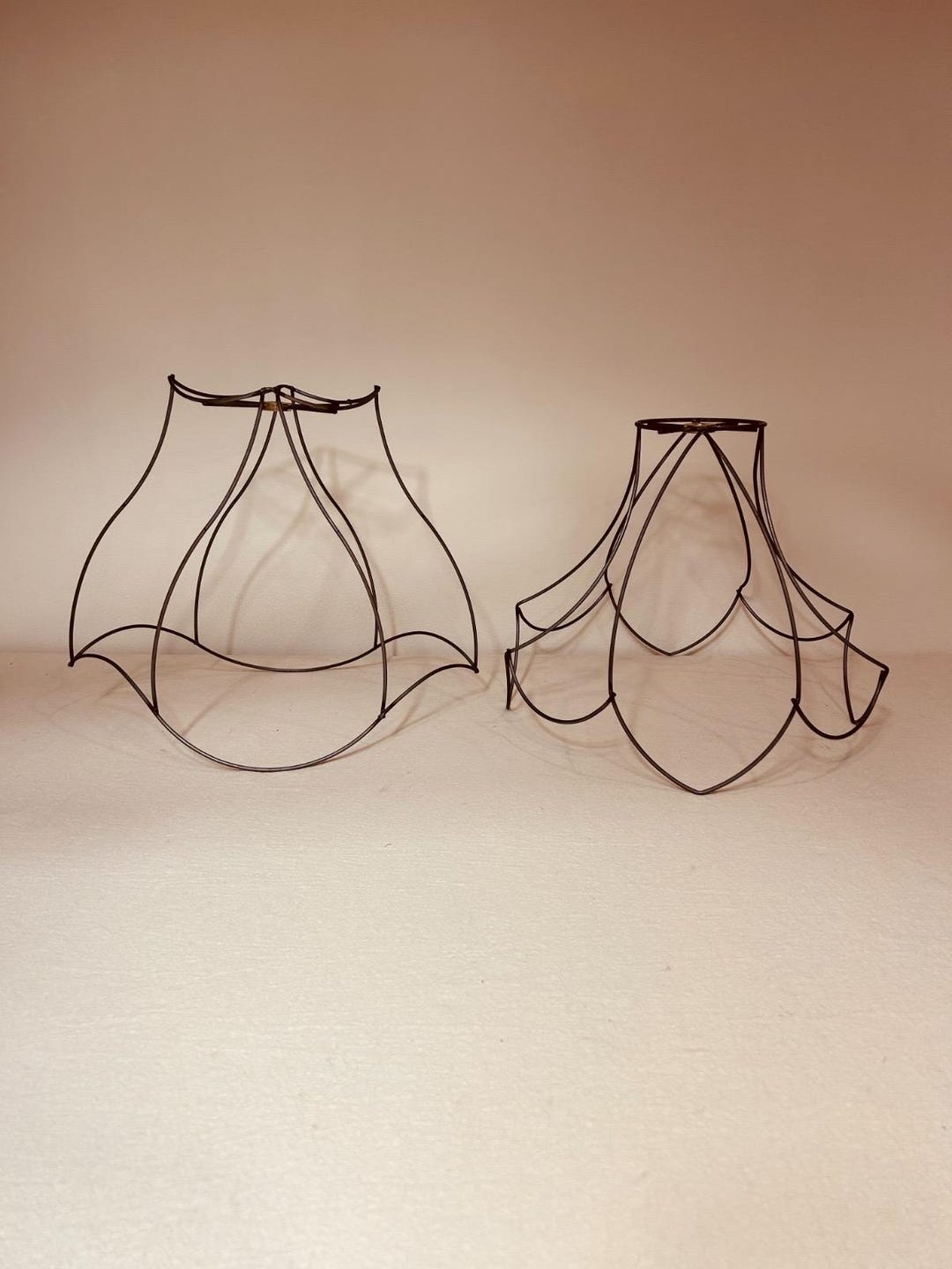 Victorian Style Lampshade Skeleton Wireframe Base - Handmade Wire Frame ...