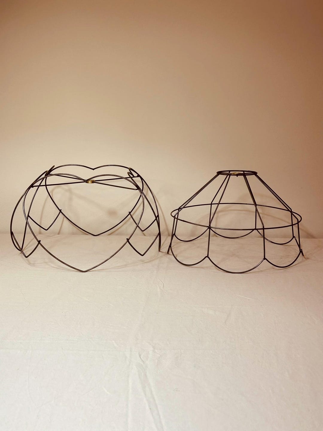Victorian Style Lampshade Skeleton Wireframe Base Handmade Wire Frame ...