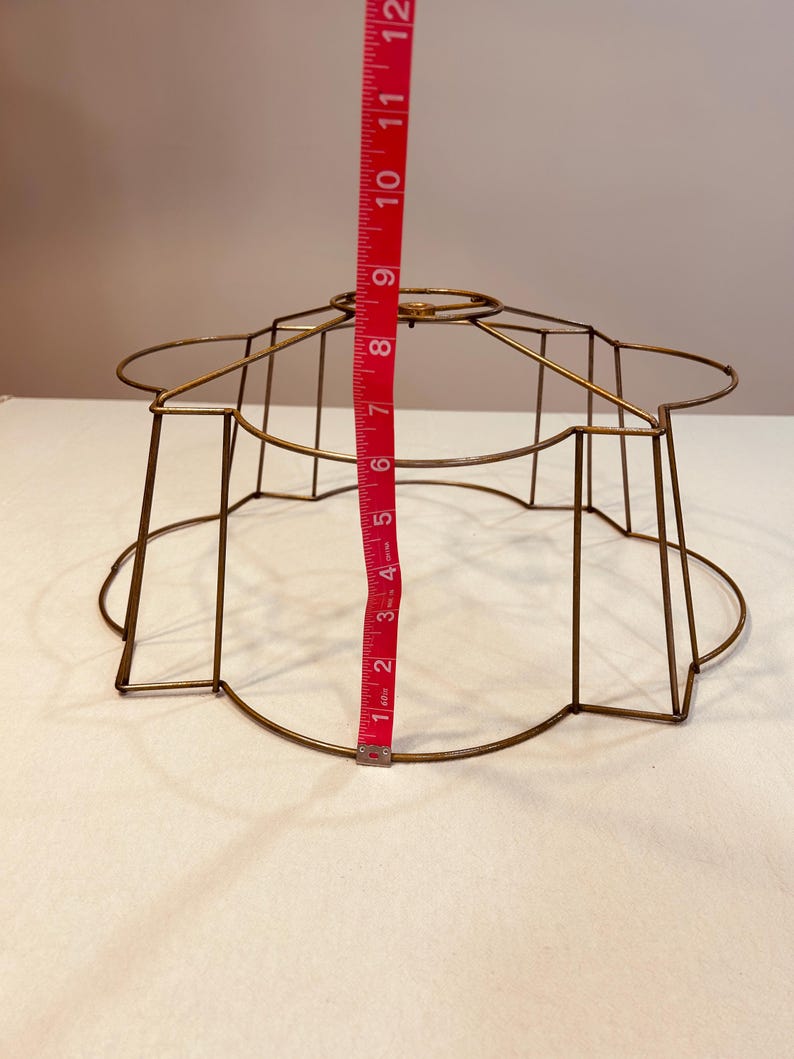 Vintage Style Lampshade Wire Frame | Floral Scalloped Wire Frame for DIY Lamp Shade Making ...