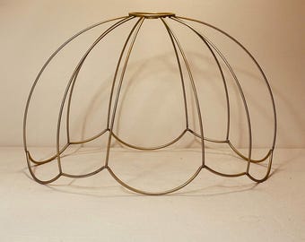 Victorian Style Lampshade Skeleton Wireframe Base Handmade Wire Frame ...