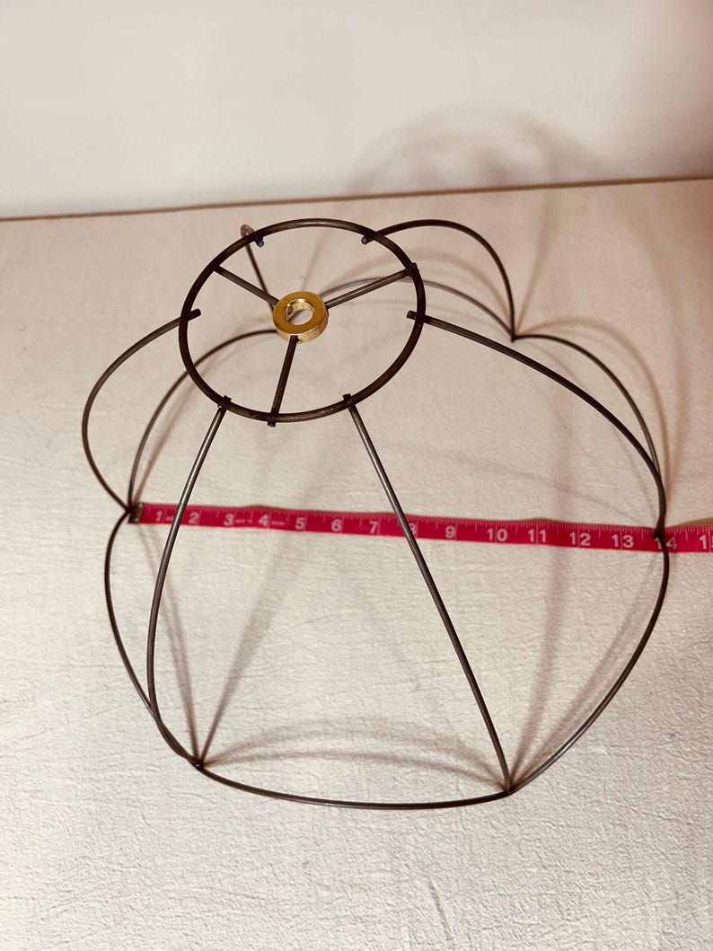 Victorian Style Lampshade Skeleton Wireframe Base Handmade Wire Frame ...