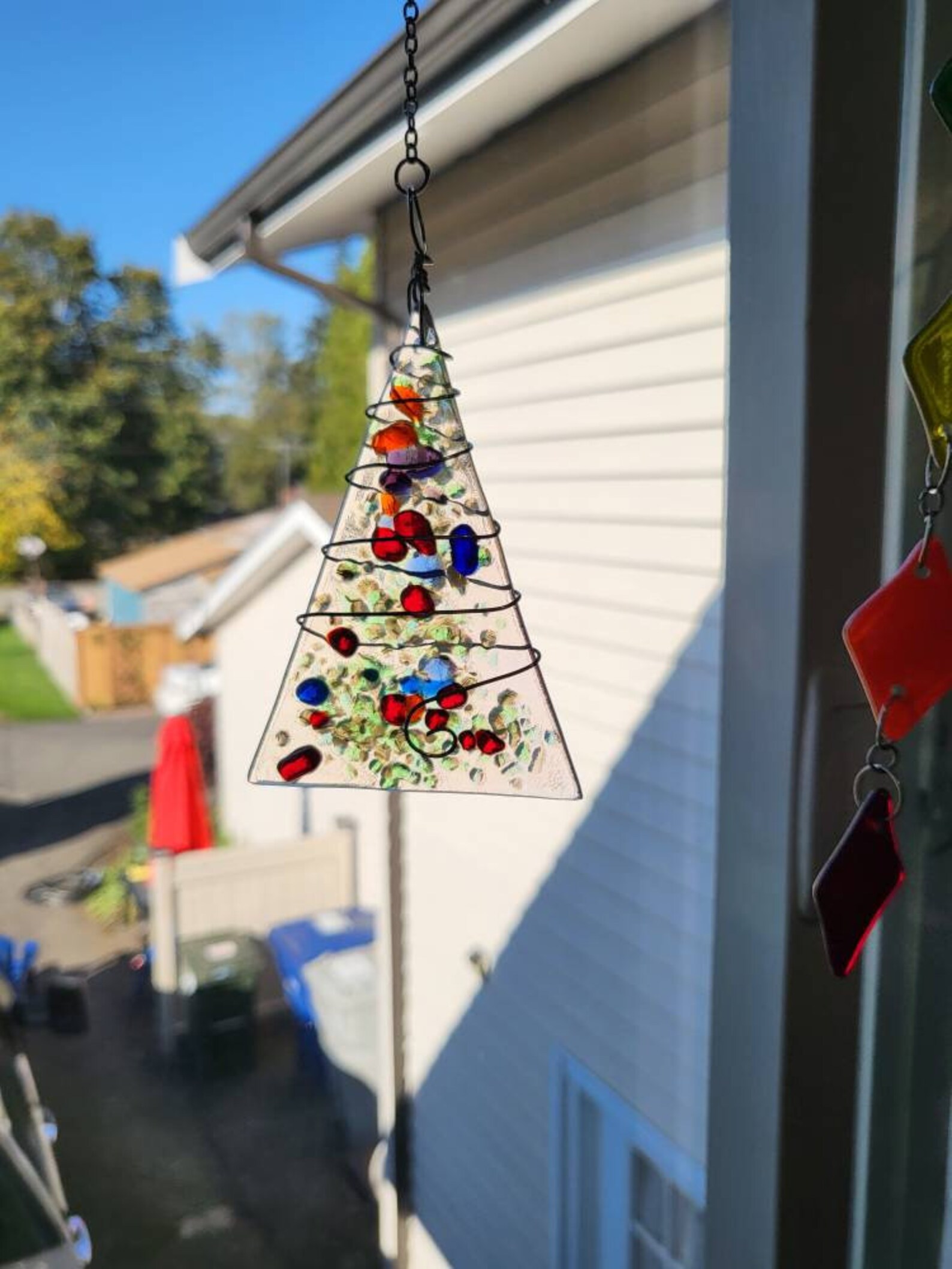 Small Glass Tree Ornament Stained Glass Tree Tree Window - Etsy