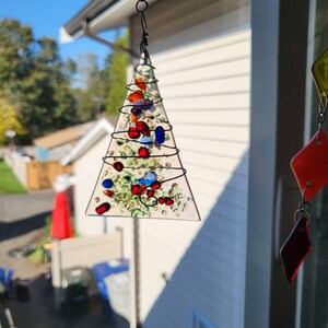 Small Glass Tree Ornament, Stained Glass Tree, Tree Window Ornament - Etsy
