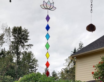 Chakra Stained Glass Hanging - Etsy