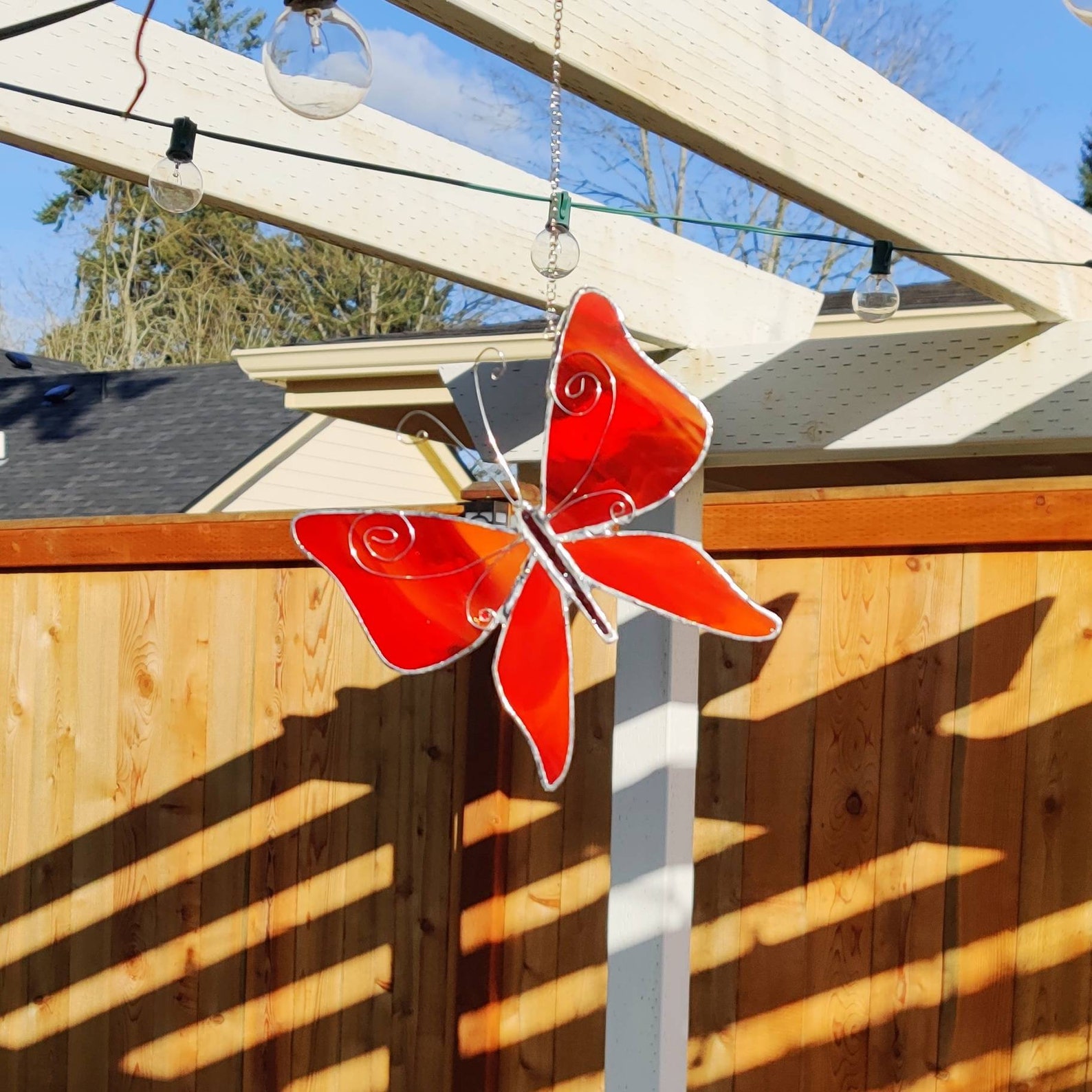 Butterfly Window Decoration Butterfly Suncatcher Glass Patio - Etsy