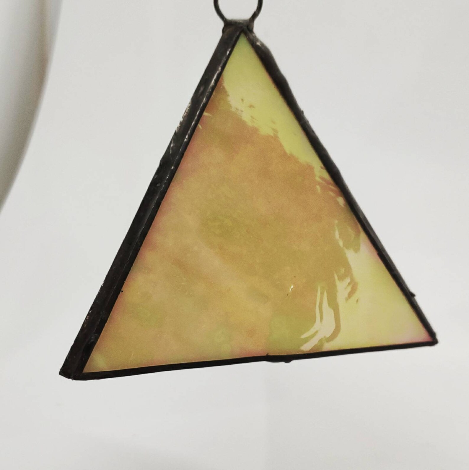 Hanging Pyramid Decorative Stained Glass Pyramid Glass - Etsy