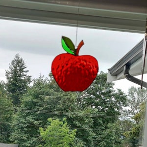 Apple Suncatcher, Red Apple Suncatcher, Green Apple Suncatcher, Teacher ...