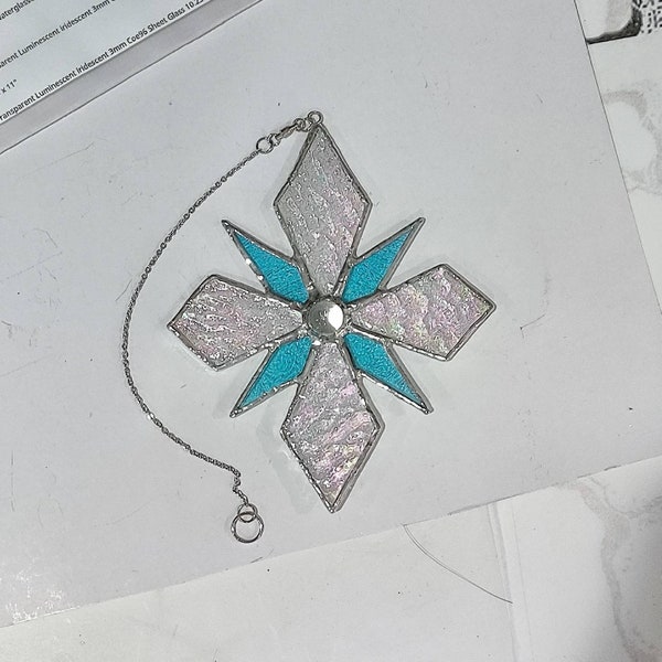 Snowflake Suncatcher - Etsy