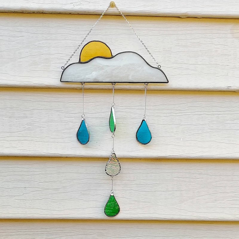 Stained Glass Cloud - Etsy