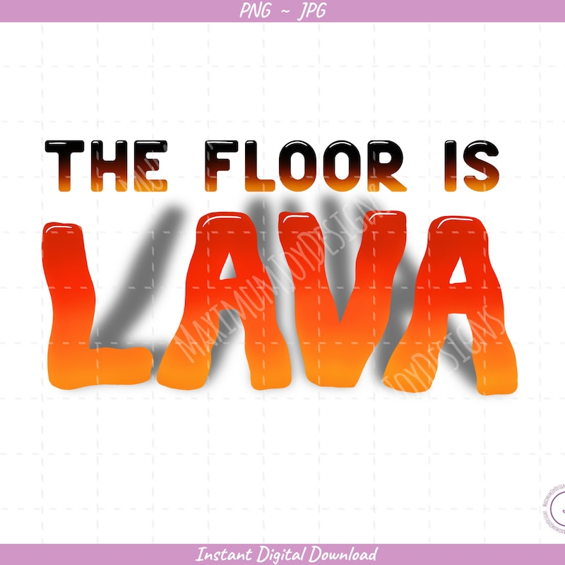Floor is Lava Printables - Etsy