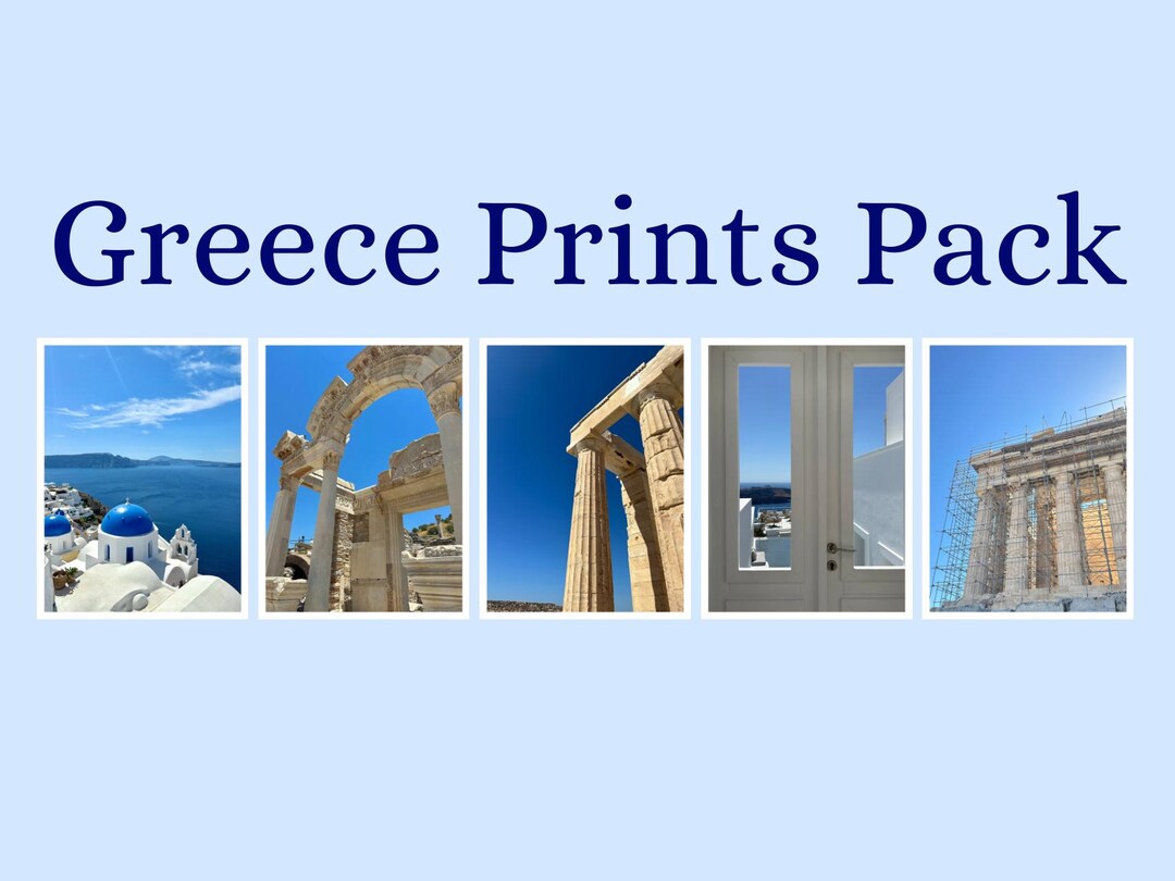 Greece Prints Pack - Etsy