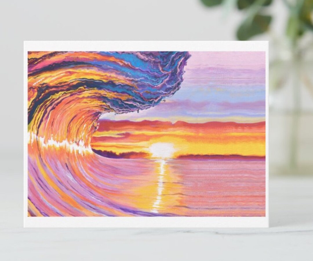 GREETING CARDS (5 Pink Barrel Cards) - Etsy