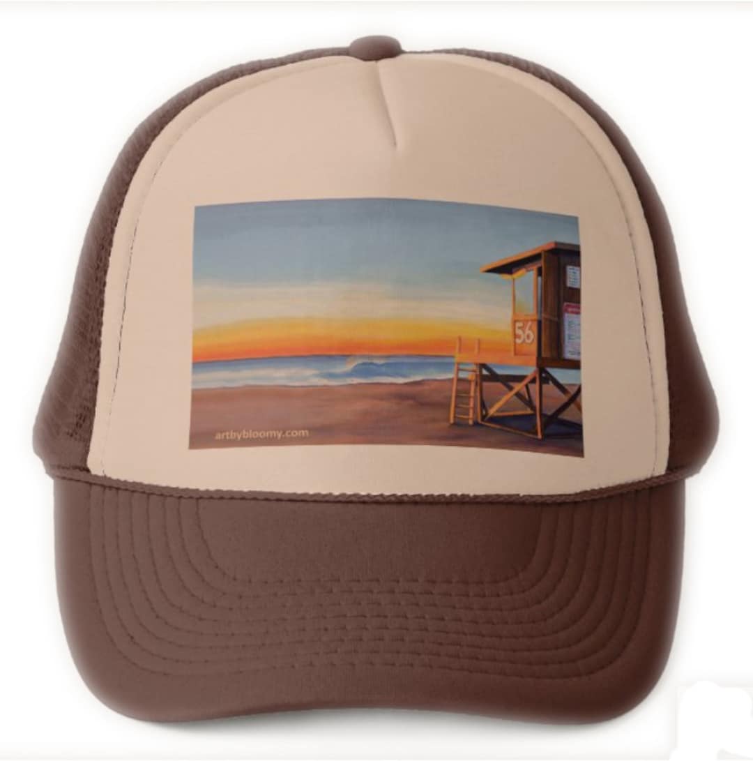 TRUCKER HAT Lifeguard Tower 56 &18 - Etsy