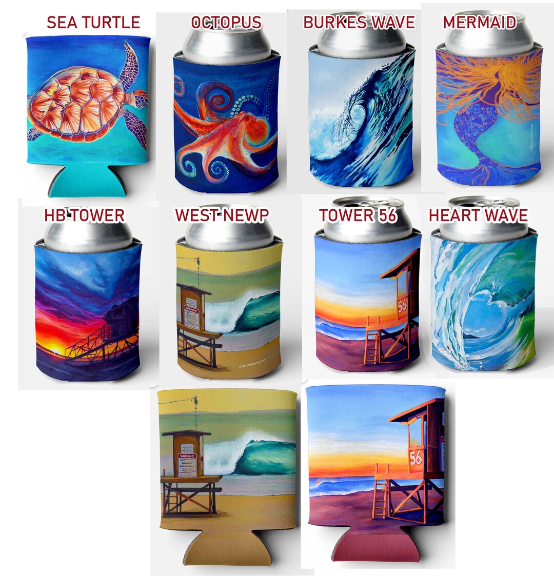 DRINK COZIES (2 Pack) Can Coolers - Etsy