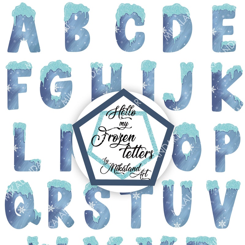 Frozen Alphabet - Etsy