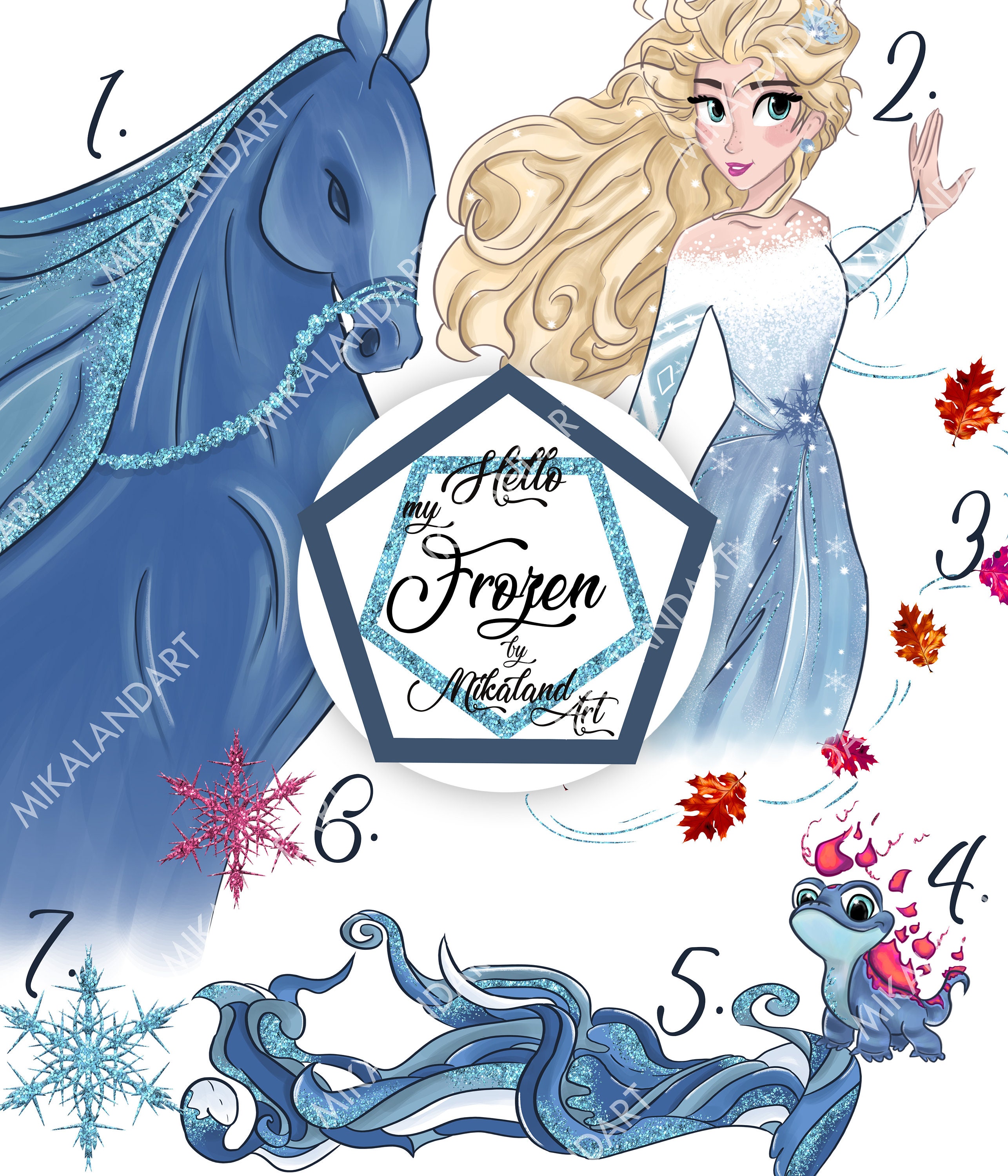 Frozen II clipart Snow Queen Elsa Frozen PNG Frozen clip - Etsy España