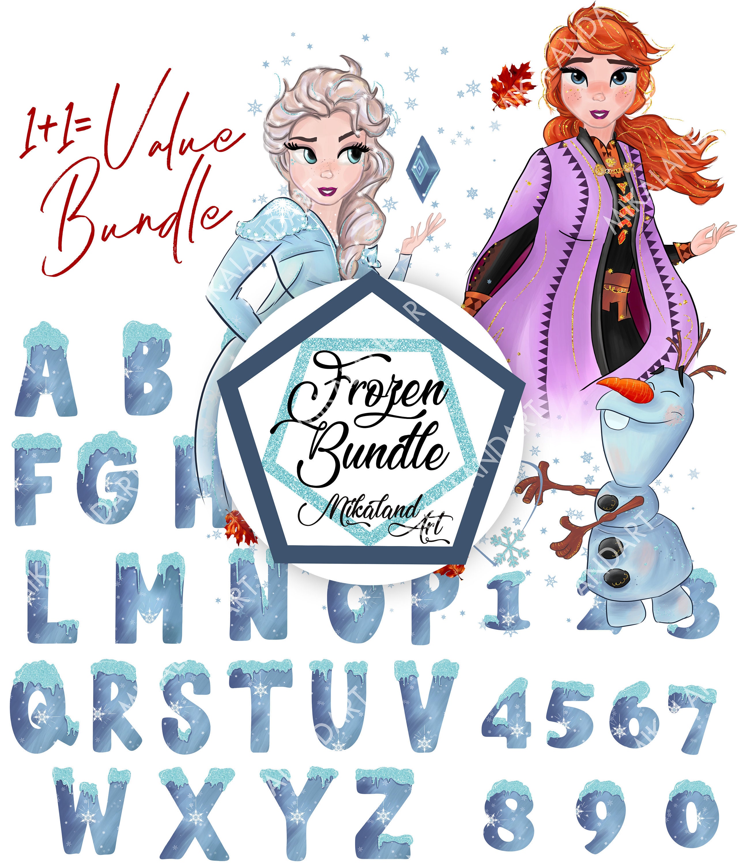 Digital Art & Collectibles The Snow Queen SVG JPG PNG Files Disney ...