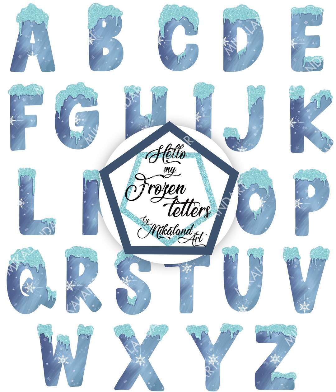 Frozen Letter Clipart, Frozen Number Png, Frozen Image, Frozen ...