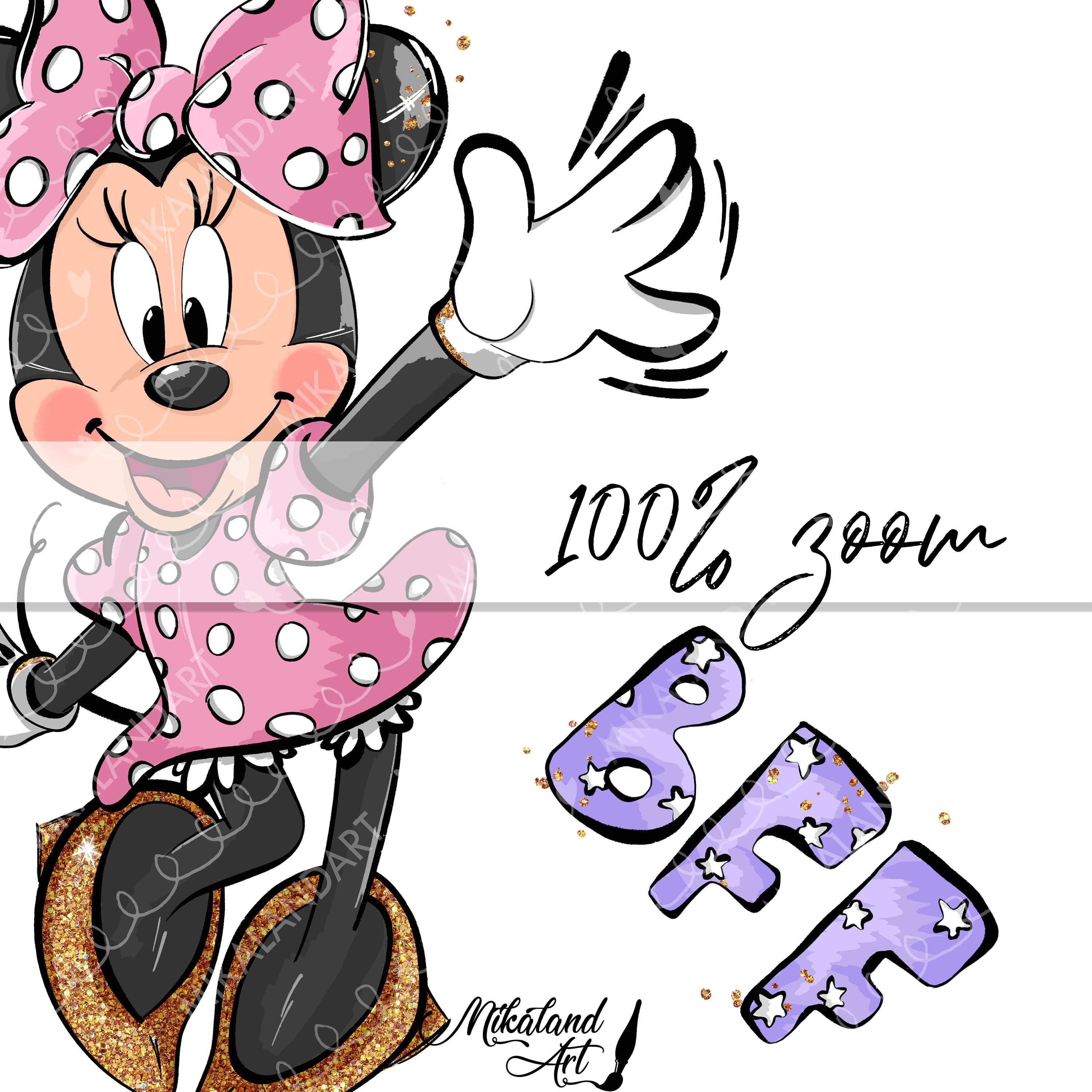 Minnie Mouse Daisy Duck Best Friends Forever, Hand-drawn Clip Art PNG ...