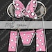Minnie Mouse PINK Alphabet Hand-drawn Clipart Letters and Numbers, Pink ...