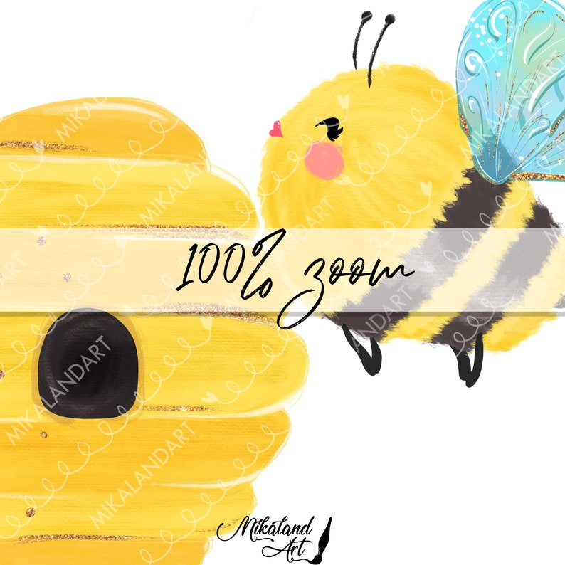 Honey Bee Clipart Bees Clip Art Cute Bee Planner Stickers - Etsy