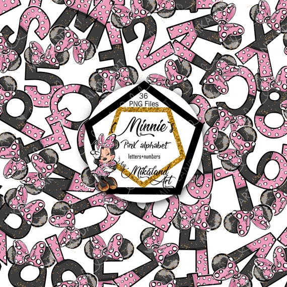 Minnie Mouse Letter Clipart