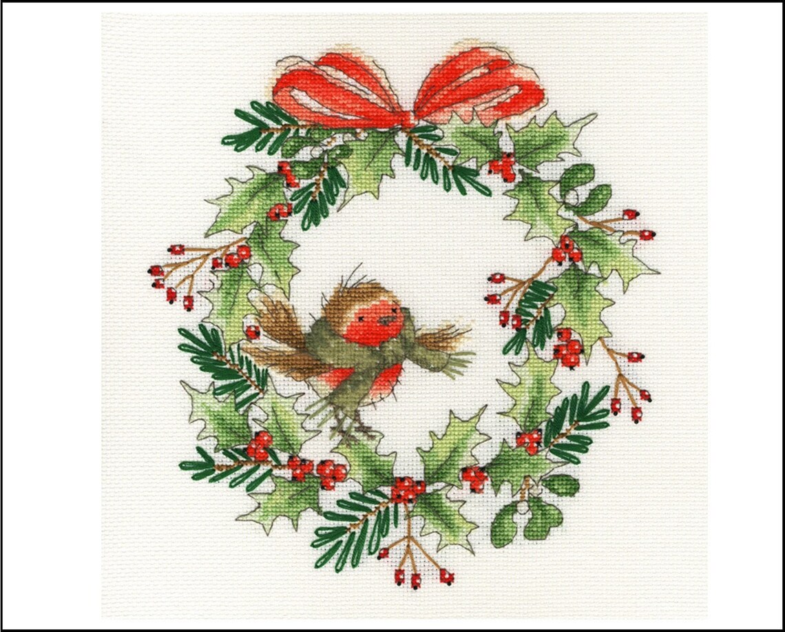 Bothy Threads Robin Wreath / Scandi Tree / Christmas Donkey - Etsy