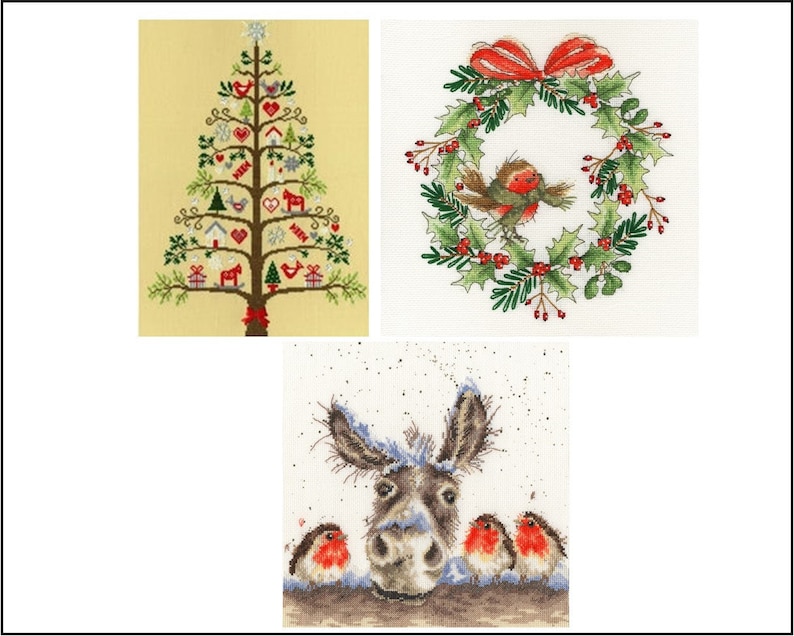 Bothy Threads Robin Wreath / Scandi Tree / Christmas Donkey - Etsy