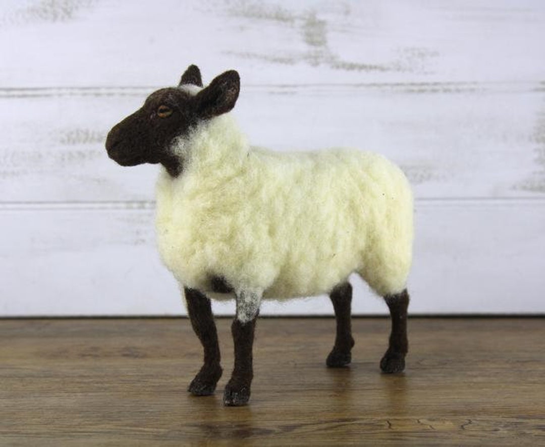 World of Wool Sheldon Sheep Needle Felting Kit Includes Detailed ...