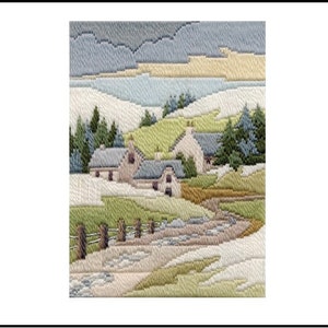 Seasons Winter Cottage by Bothy Threads Long Stitch Kit - Etsy