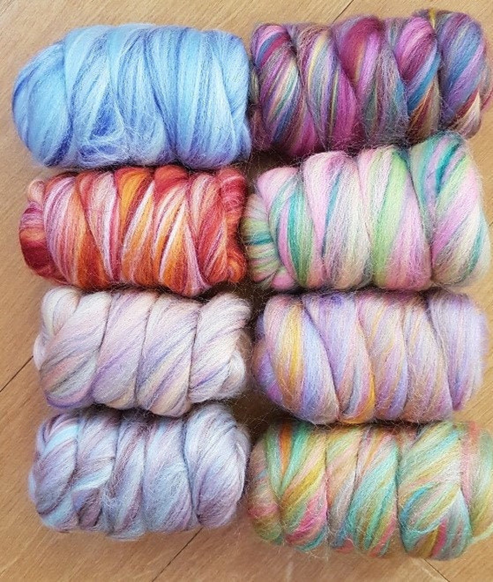 200g Pure Merino Wool Tops / Bamboo for Felting and Spinning. - Etsy UK