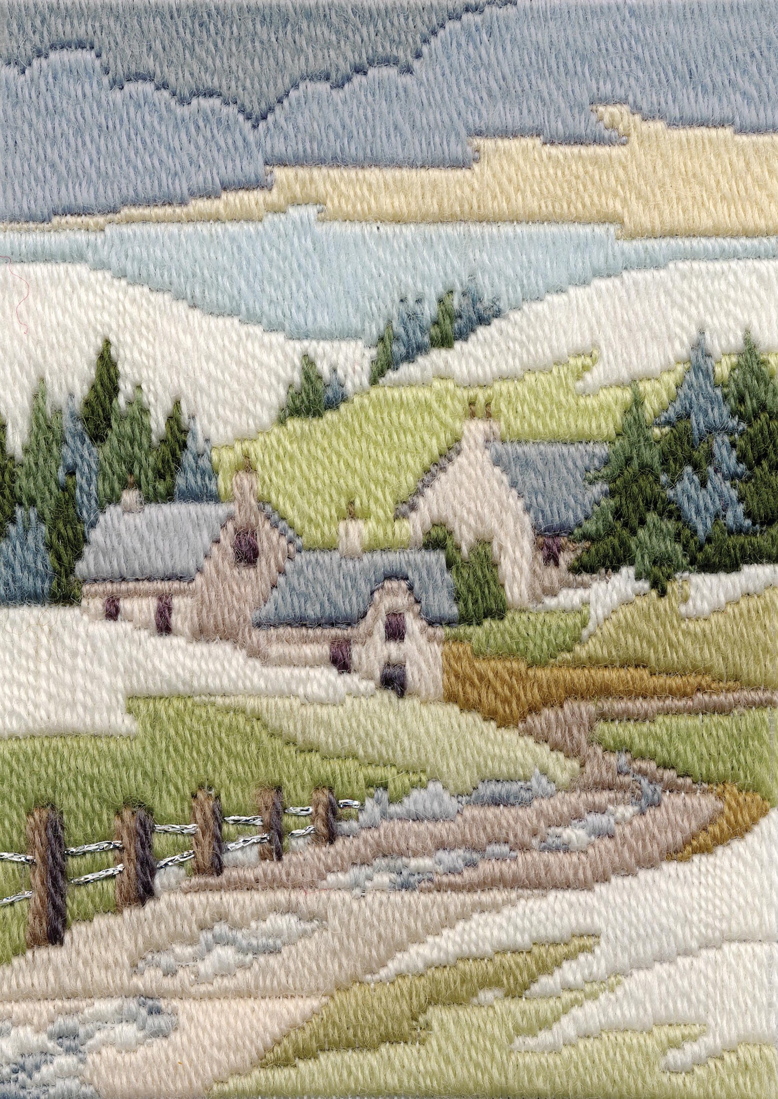 Seasons Winter Cottage by Bothy Threads Long Stitch Kit - Etsy