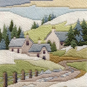 Seasons Winter Cottage by Bothy Threads Long Stitch Kit - Etsy