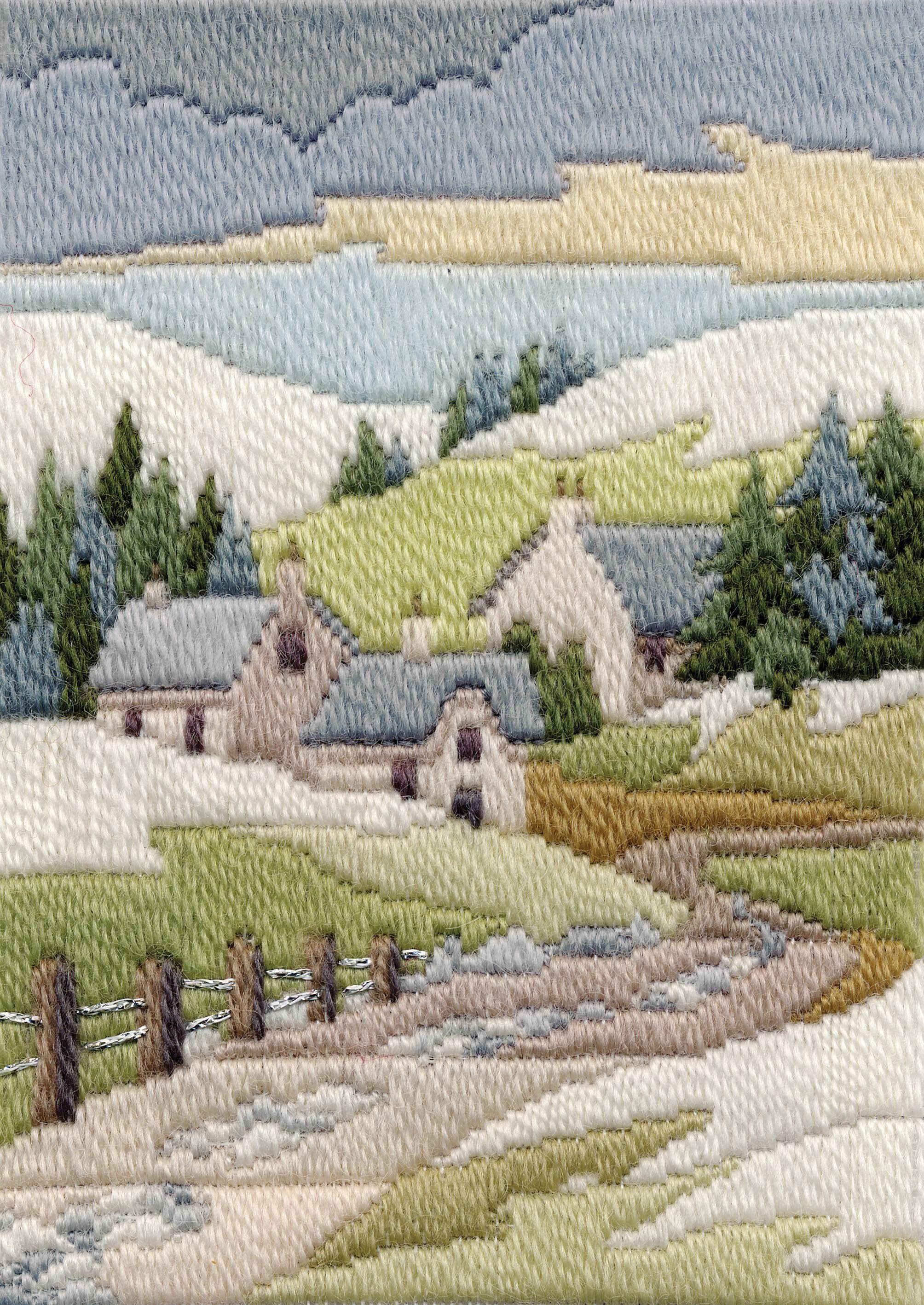 Seasons Winter Cottage by Bothy Threads Long Stitch Kit - Etsy