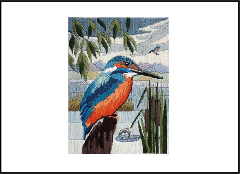 Bothy Threads Long Stitch Kit Birds: Kingfisher by Sue Dakin - Etsy UK