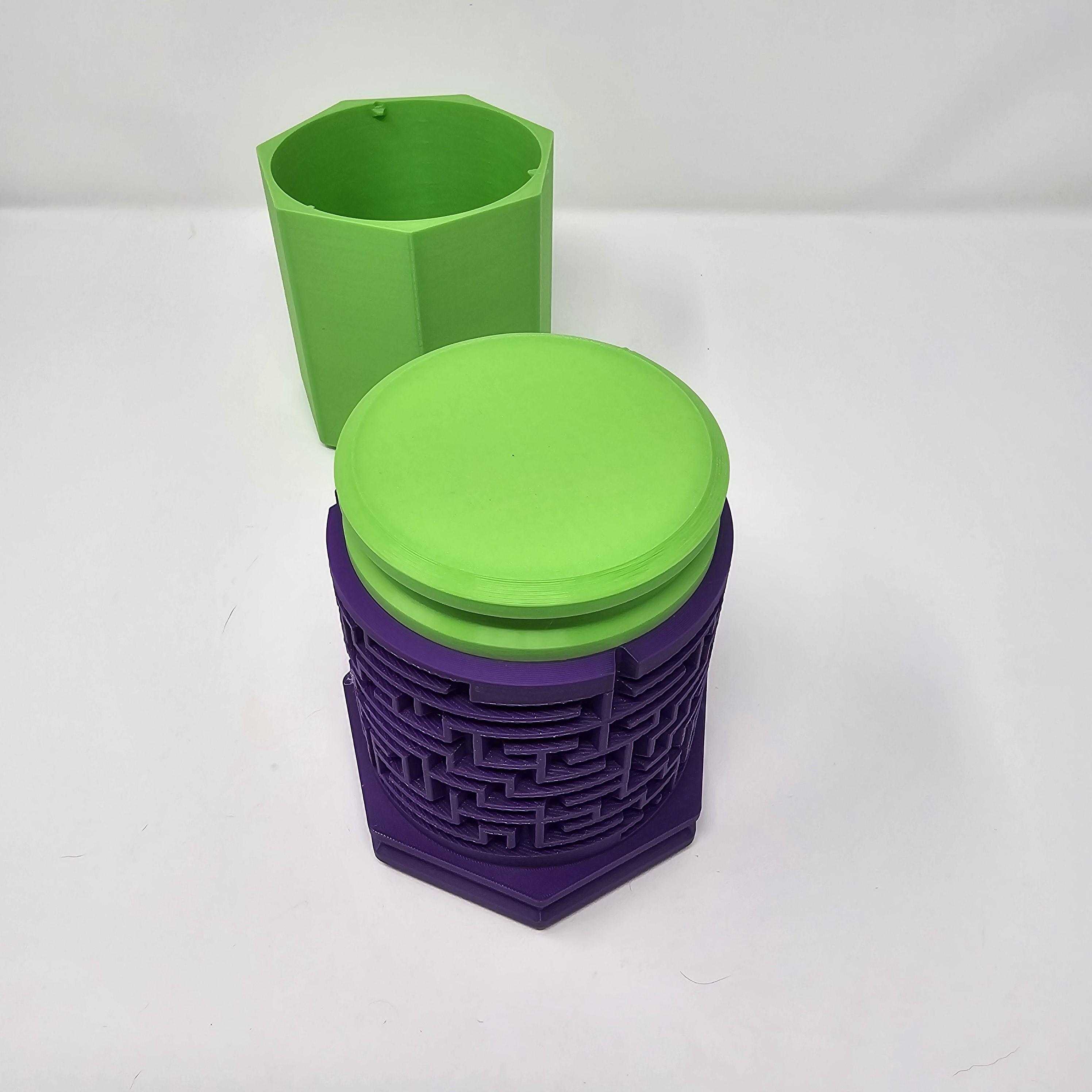 3D Printed Hexagon Maze Puzzle Box: Interactive Storage Container - Etsy
