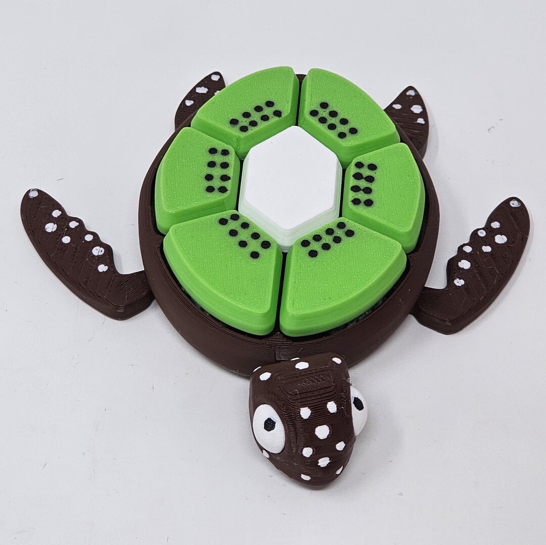 Kiwi Turtle Fidget Toy: 3D Printed Sensory Clicker - Etsy Canada
