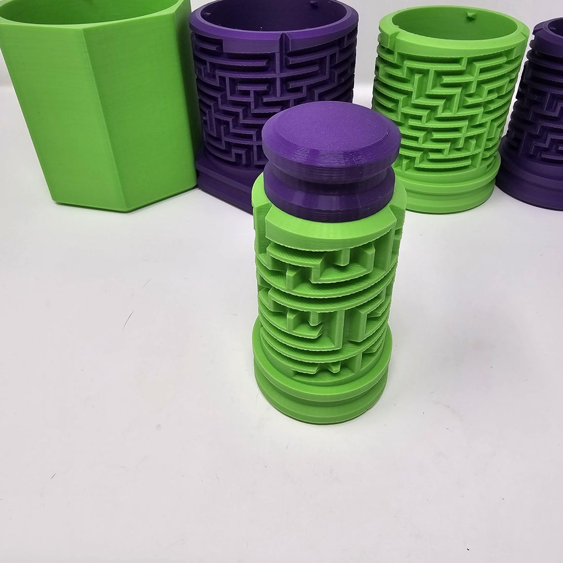 3D Printed Hexagon Maze Puzzle Box: Interactive Storage Container - Etsy