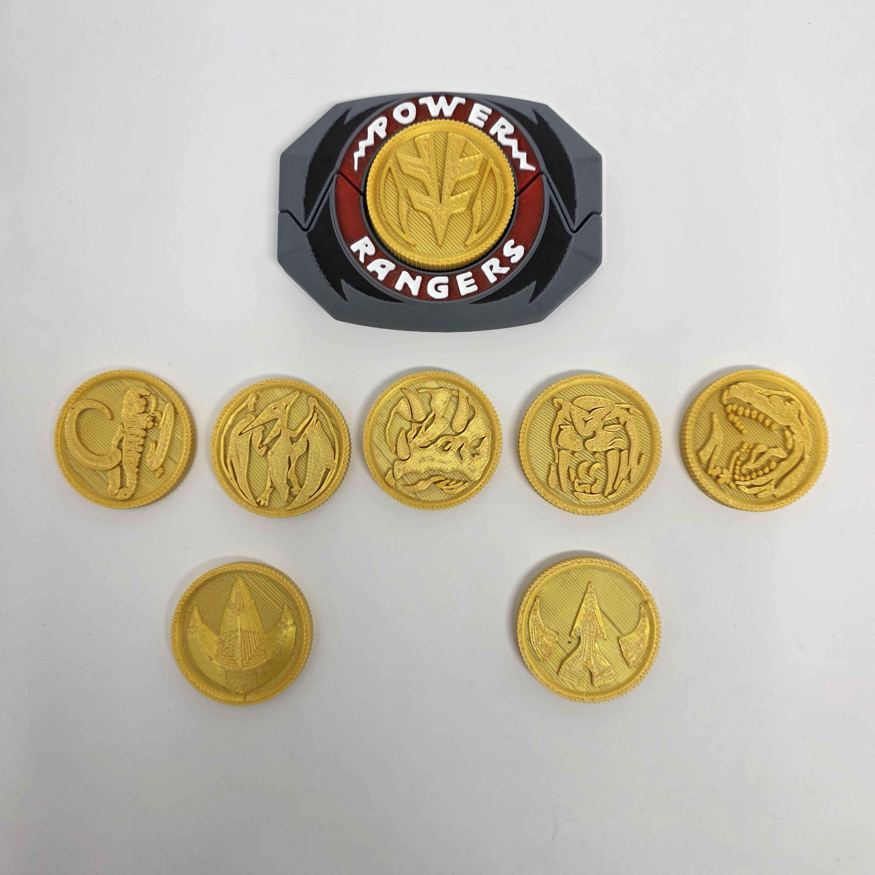 MMPR Inspired Clickable Morpher With 3D Printed Gold Coin Set – Retro ...