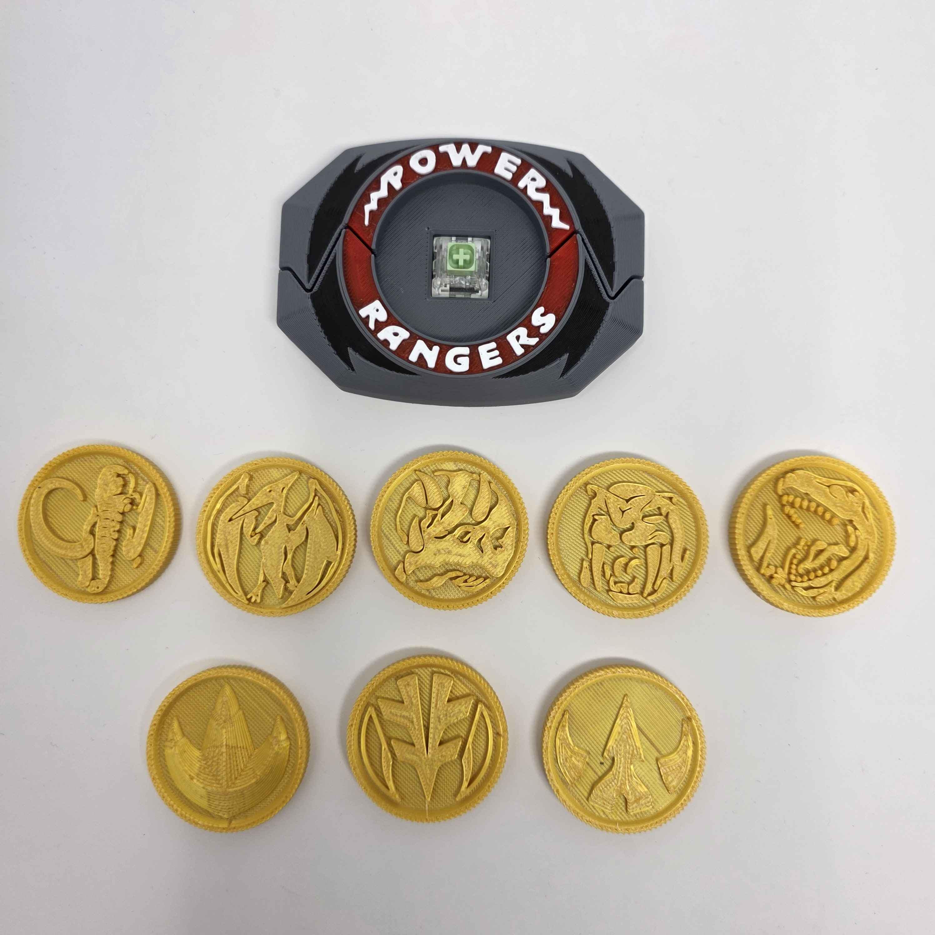 MMPR Inspired Clickable Morpher With 3D Printed Gold Coin Set – Retro ...