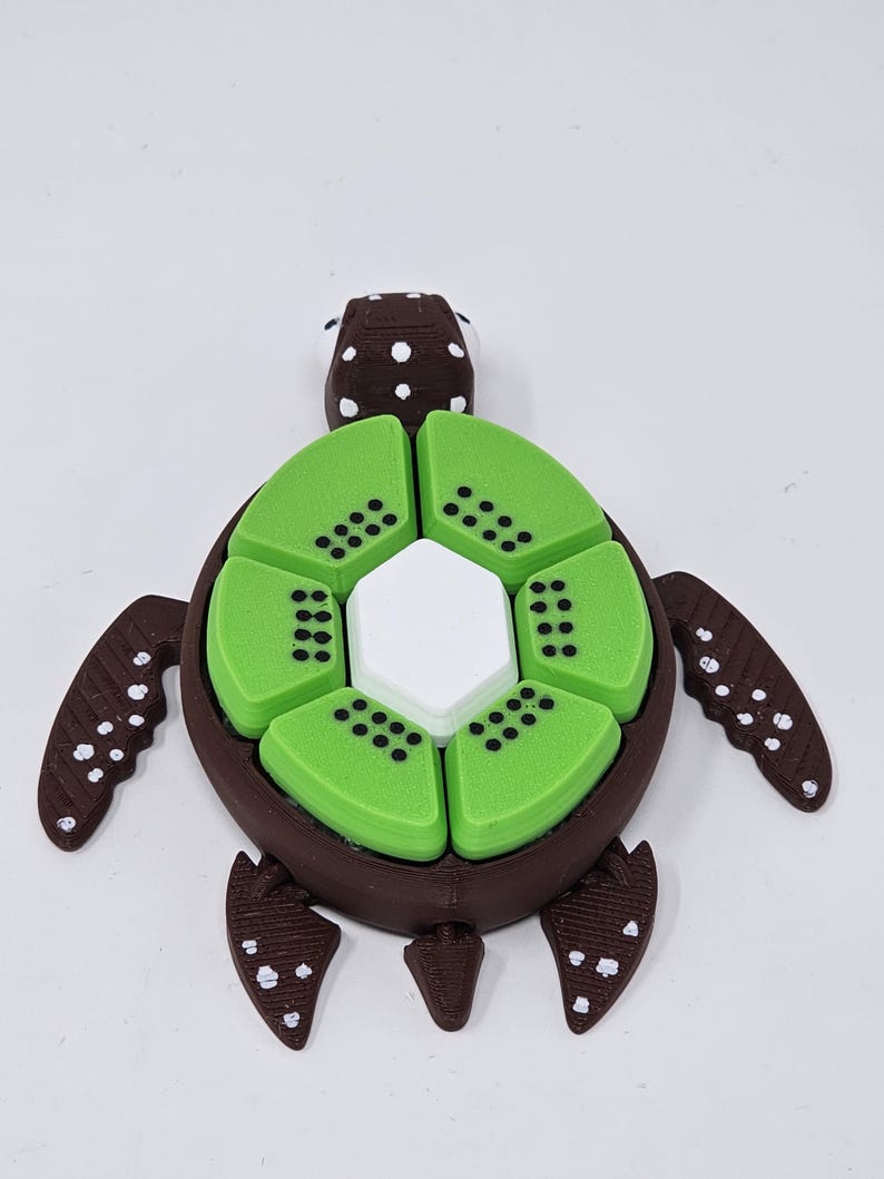 Kiwi Turtle Fidget Toy: 3D Printed Sensory Clicker - Etsy Canada