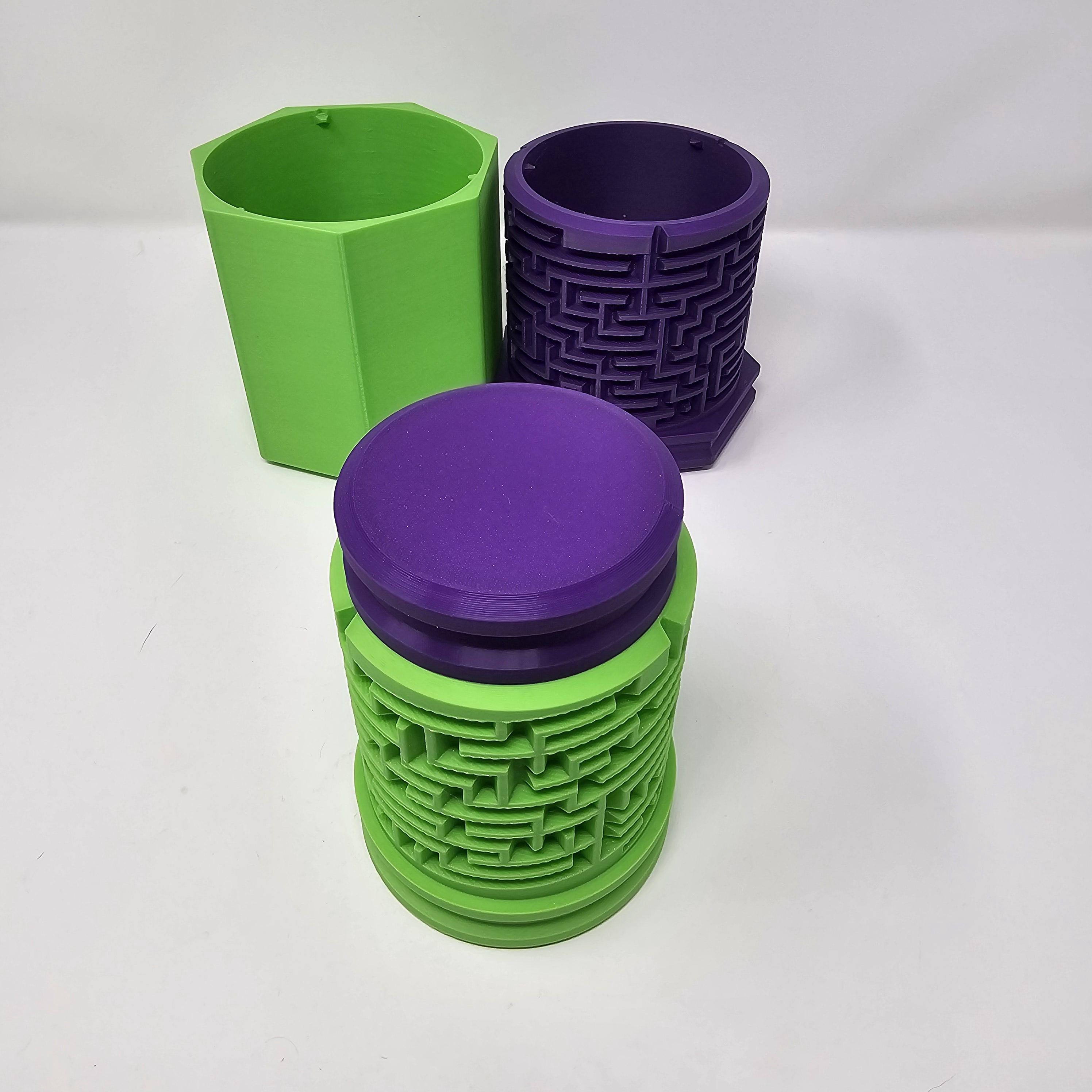 3D Printed Hexagon Maze Puzzle Box: Interactive Storage Container - Etsy