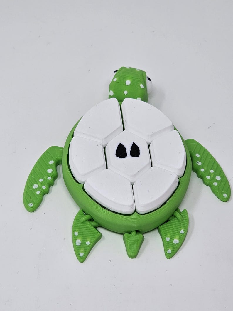 Apple Turtle Fidget Toy: 3D Printed Sensory Clicker - Etsy