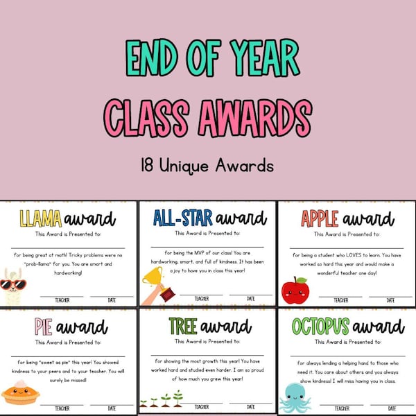 Candy Bar Awards - Etsy