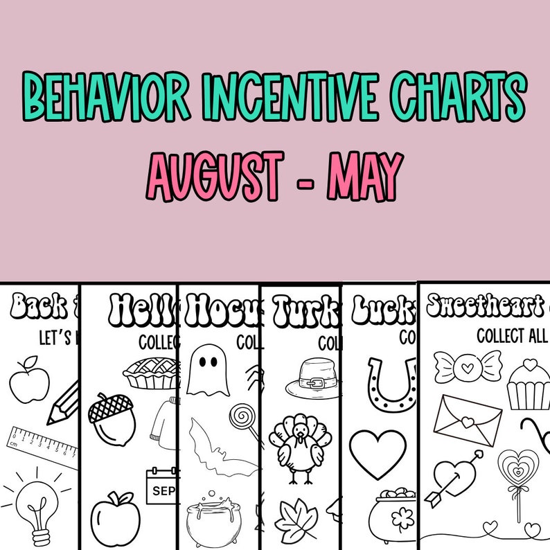 Behavior Incentive Charts August May Full Year Behavior Chart Class ...